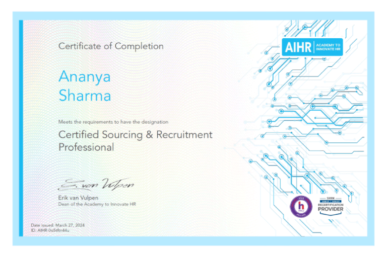 9 Best Recruiting Certifications & Certificate Programs for 2026 - AIHR