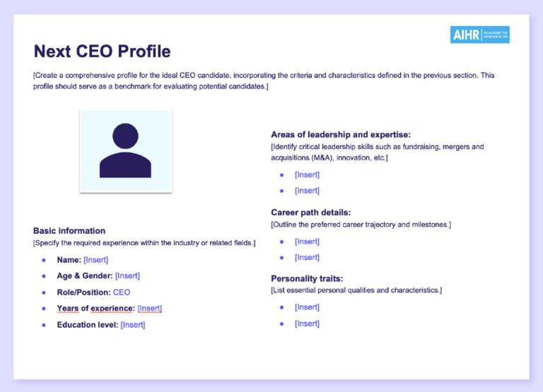 CEO Succession Planning: Your 2026 Guide (+Free Template) - AIHR