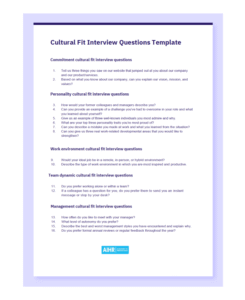 25 Cultural Fit Interview Questions Plus Sample Answers To Expect - AIHR