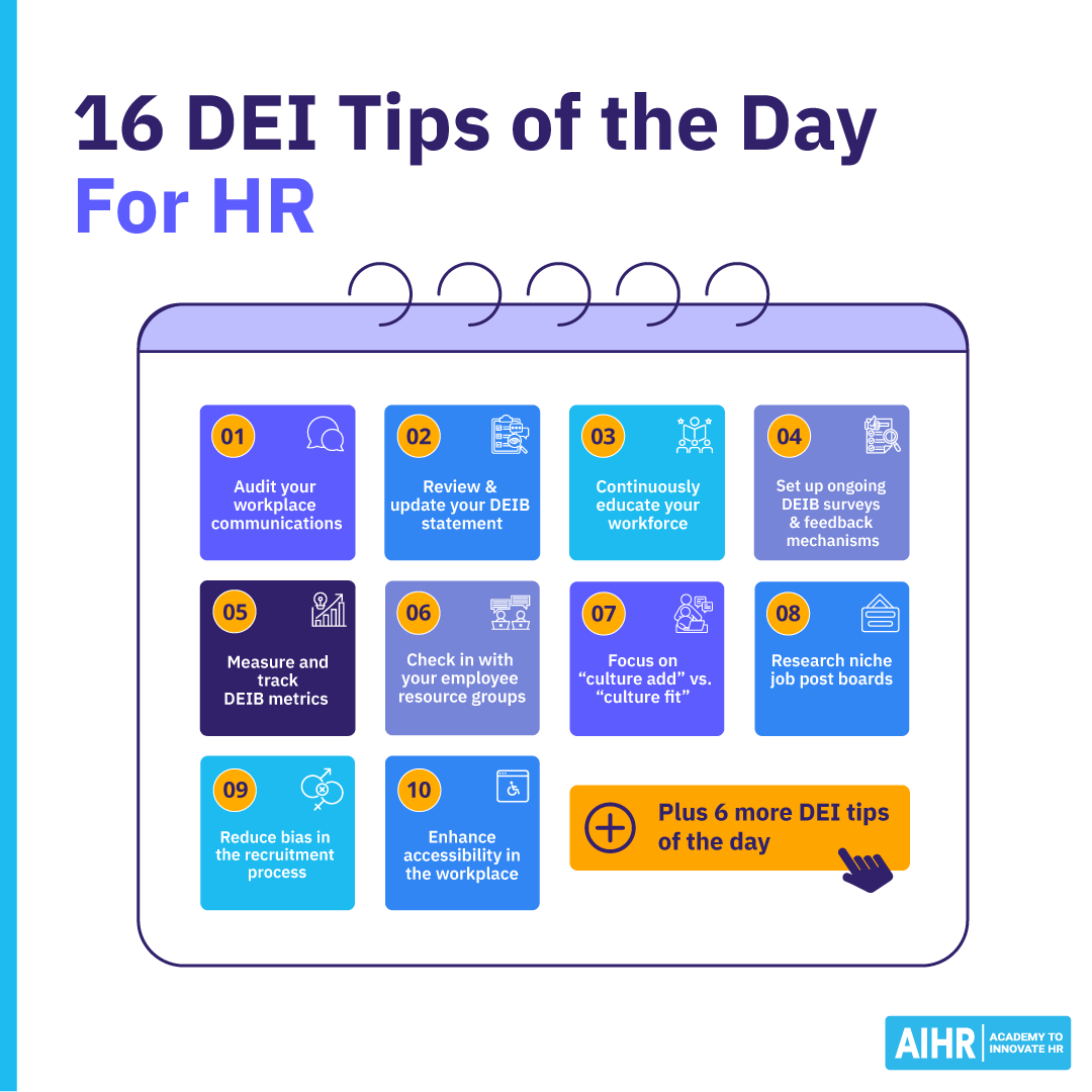16 (Practical) DEI Tips of the Day To Implement in 2026 - AIHR