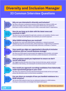 33 Interview Questions for Diversity and Inclusion Managers - AIHR