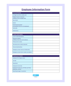 Employee Information Form and Guide for 2025 (Free Templates) - AIHR