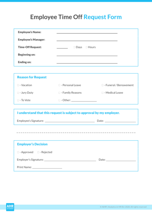 The Time Off Request Form: 6 Best Practices (and a Template)