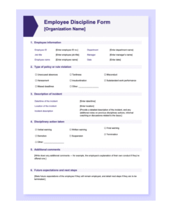 FREE Employee Discipline Form for a Fair Disciplinary Process