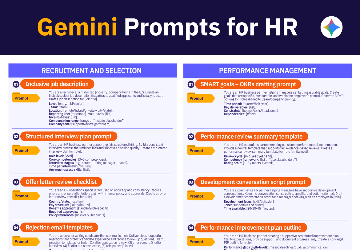 21 Gemini Prompts HR Can Copy and Paste - AIHR