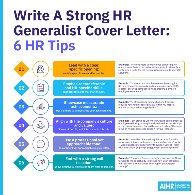 Write The Best HR Generalist Cover Letter (+ FREE Template) - AIHR