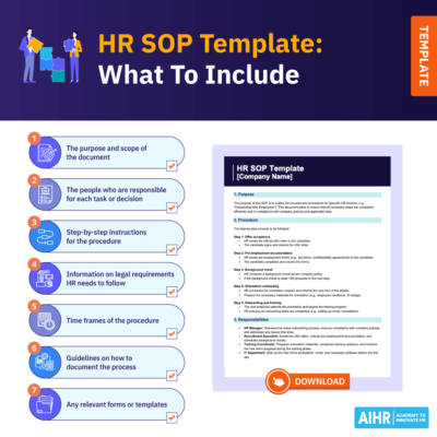 HR SOP Template & Guide for HR Leaders - AIHR