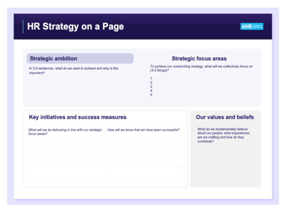 How To Develop an HR Strategic Plan [Free Templates] - AIHR
