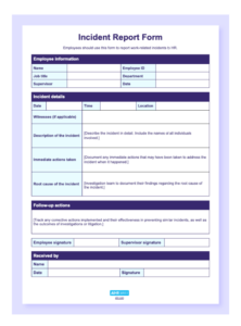 Incident Report Template: 11 Steps To Handle Incident Reports - AIHR