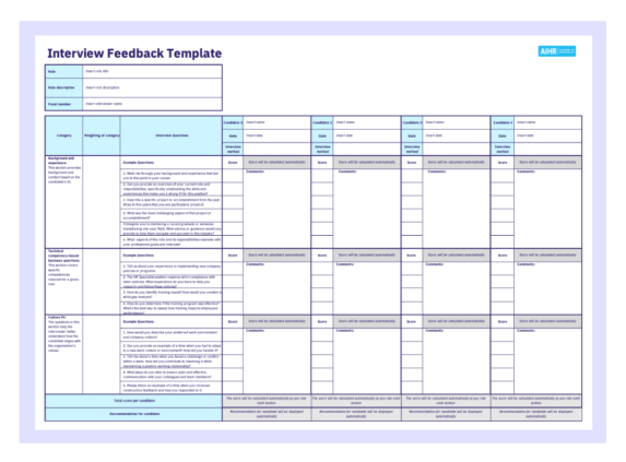 Interview Feedback: Examples, How-To & FREE Template - AIHR