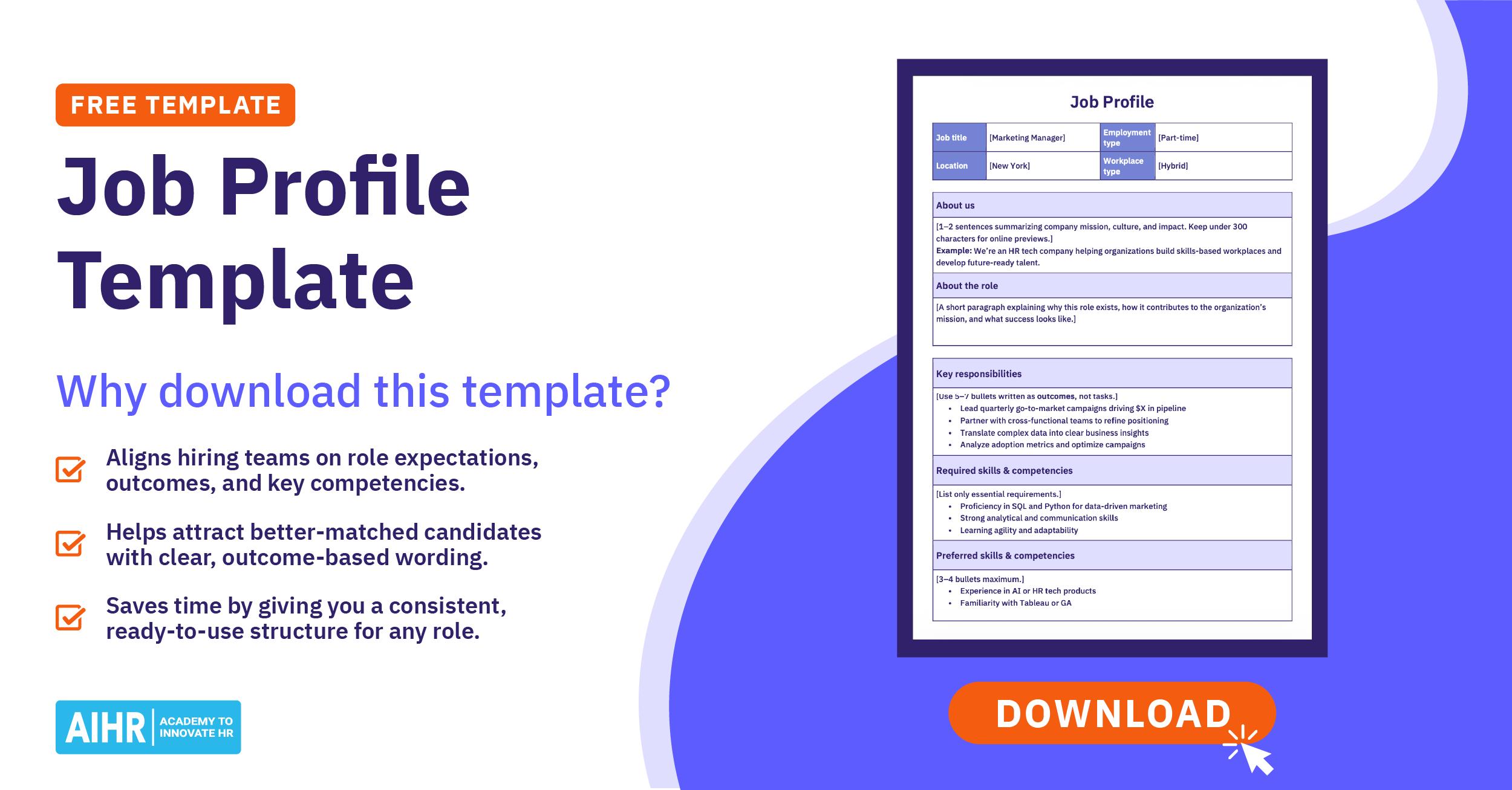 [FREE] Job Profile Template & Tips To Adapt for Job Platforms - AIHR