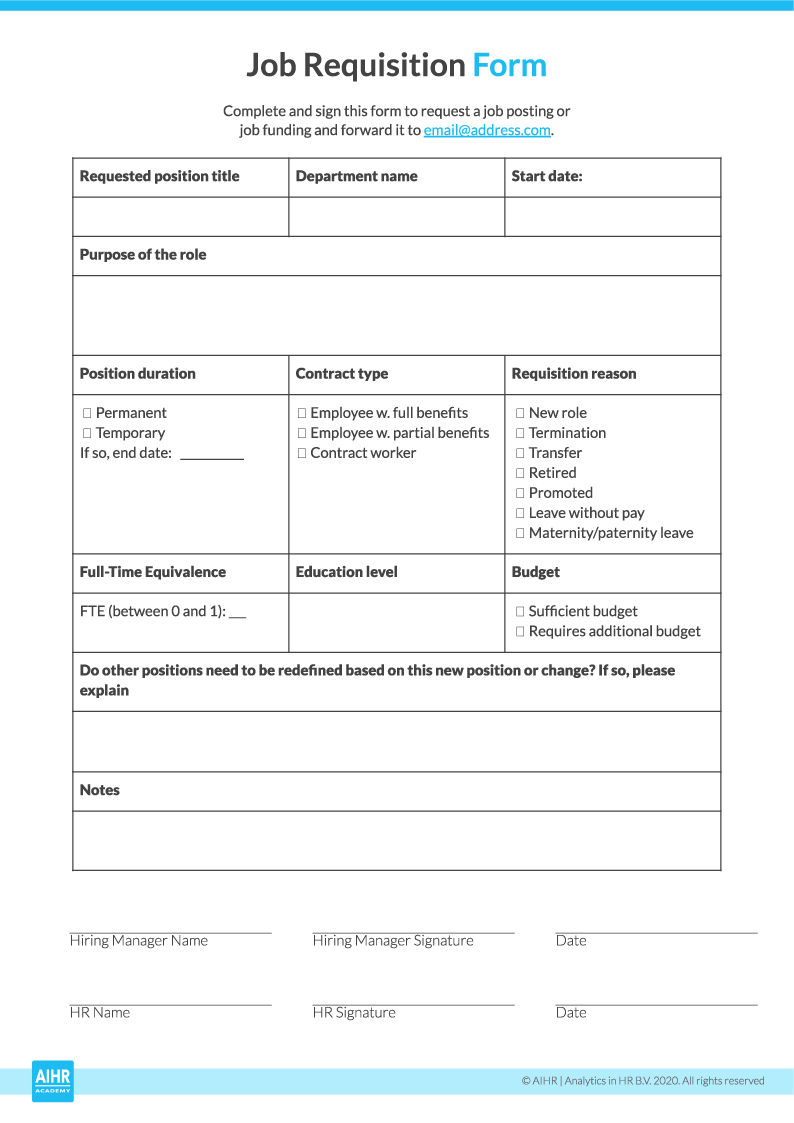 What is a job requisition? A Full Guide - AIHR