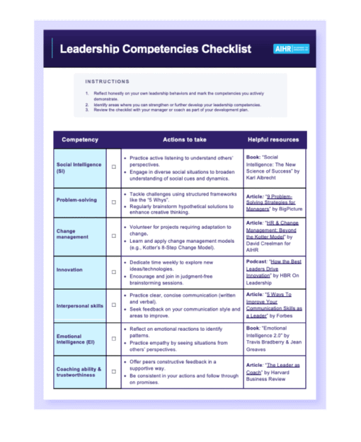 18 Key Leadership Competencies for 2026 Success - AIHR