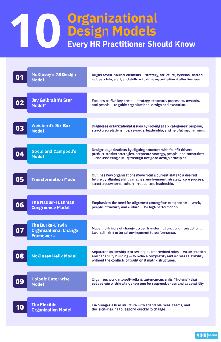 10 Organizational Design Models You Should Know - AIHR