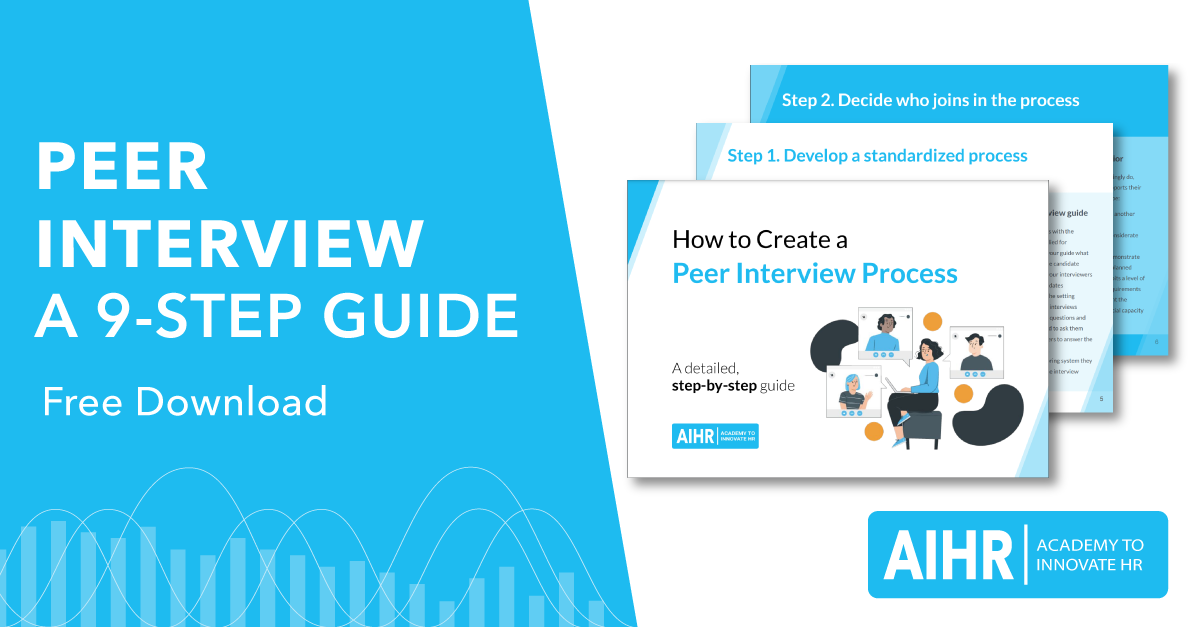 9 Steps to Create a Peer Interview Process | AIHR