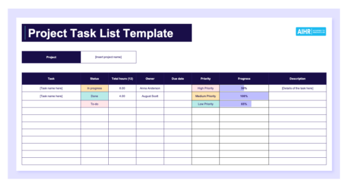 4 HR Project Plan Templates To Use in 2026 [Free Download] - AIHR