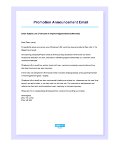 Promotion Announcement: How To Write One (+ 3 Free Templates) - AIHR