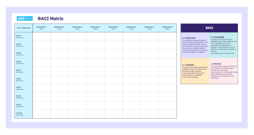 RACI Template [FREE Download] & RACI Matrix Guide - AIHR