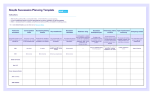 Free Succession Planning Template and In-Depth 2026 Guide - AIHR