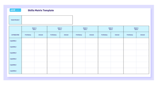 How To Create a Skills Matrix [FREE Excel Template] - AIHR