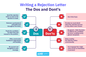 How To Write a Professional Rejection Letter (+ FREE Samples) - AIHR
