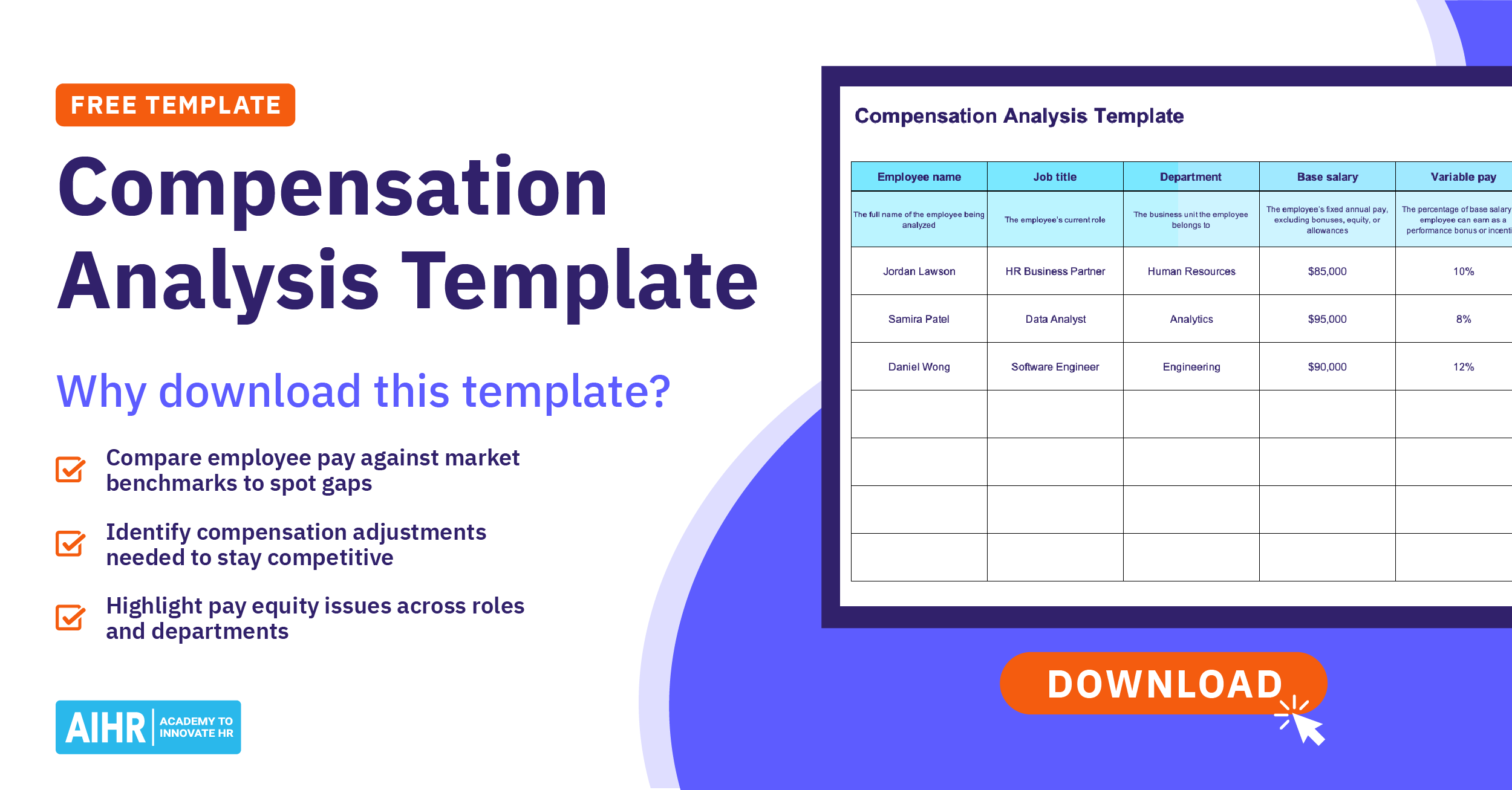 Free Compensation Analysis Template to Support Fair Pay - AIHR