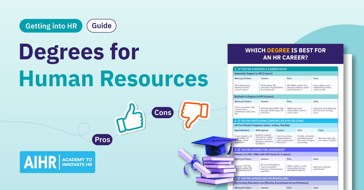 Degrees for Human Resources: Your Career Guide - AIHR