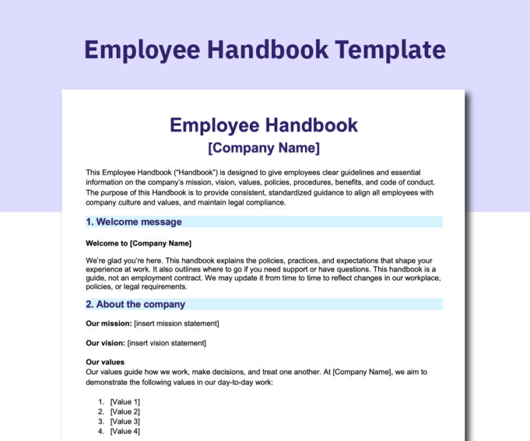 [FREE] Employee Handbook Template: A Complete Guide - AIHR