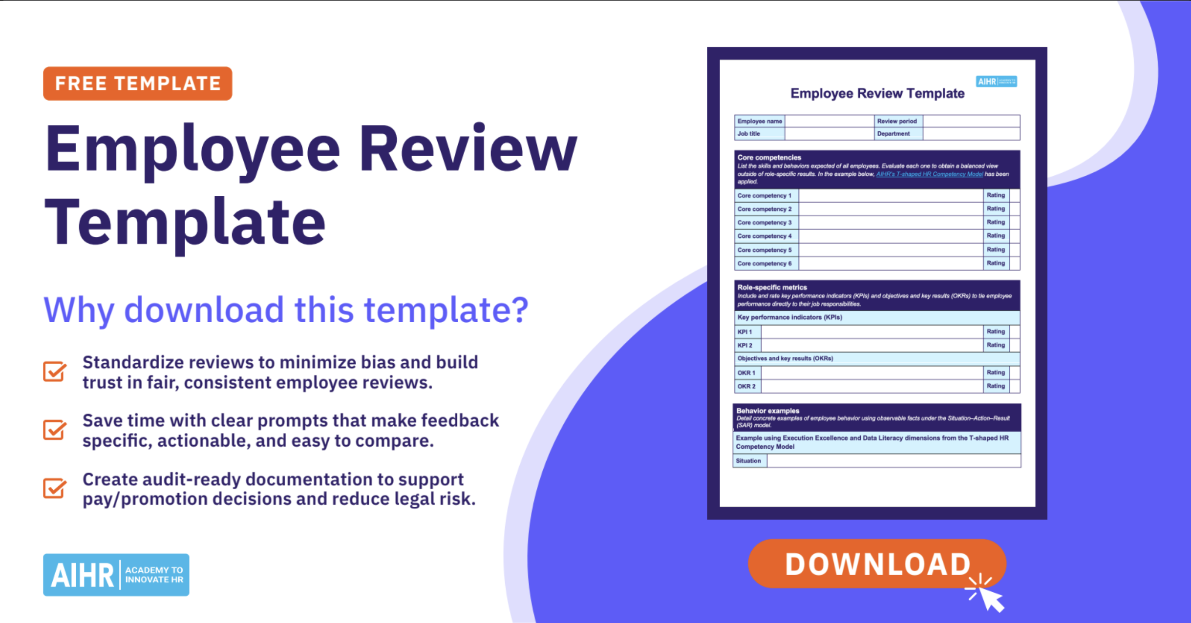 Free Employee Review Template: How To Optimize the Review Process - AIHR
