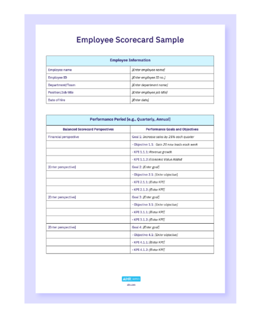 How To Develop an Employee Scorecard in 2024 (Free Sample) - AIHR