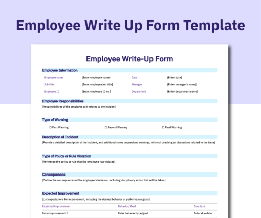 [FREE] Employee Write-Up Form Template + How-To Guide - AIHR