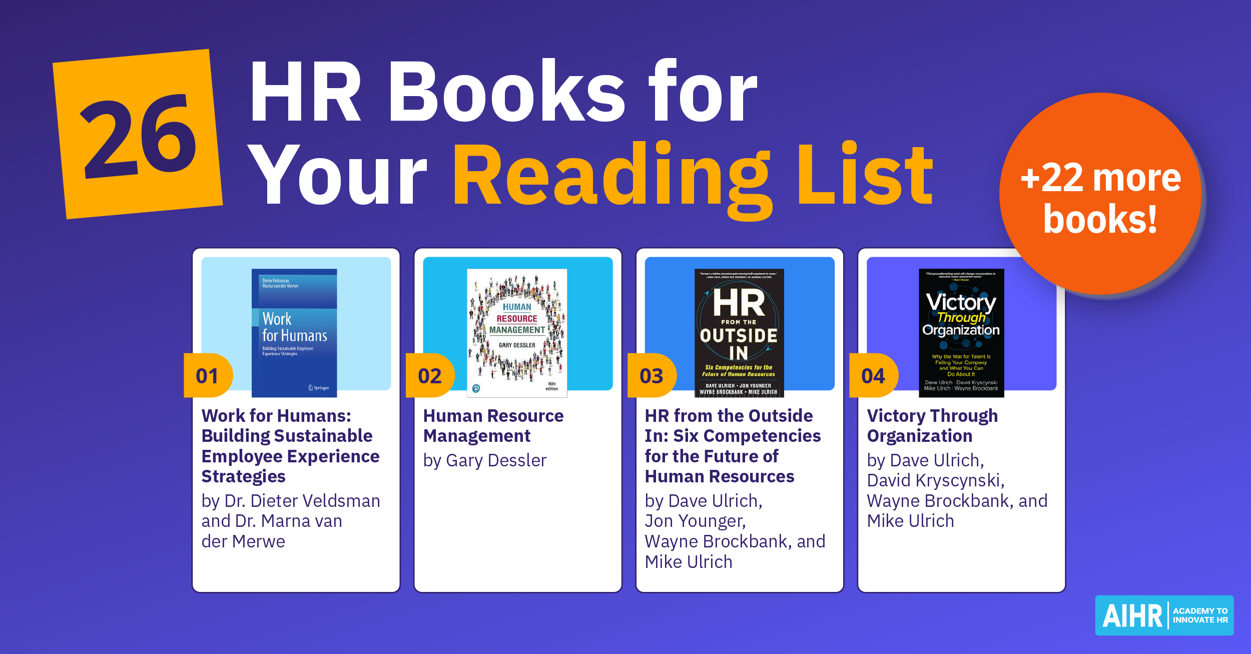 26 HR Books Every HR Professional Should Read in 2026 - AIHR