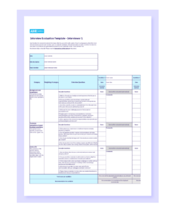 Interview Evaluation Form Template & Guide [FREE Download] - AIHR