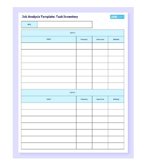 Job Analysis: A Practical Guide [FREE Templates] - AIHR