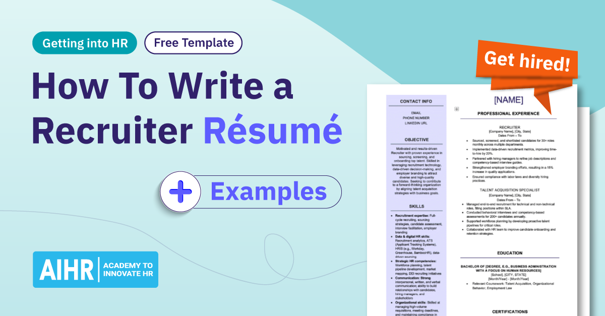 25 Recruiter Interview Questions: How To Hire The Right Recruiter - AIHR